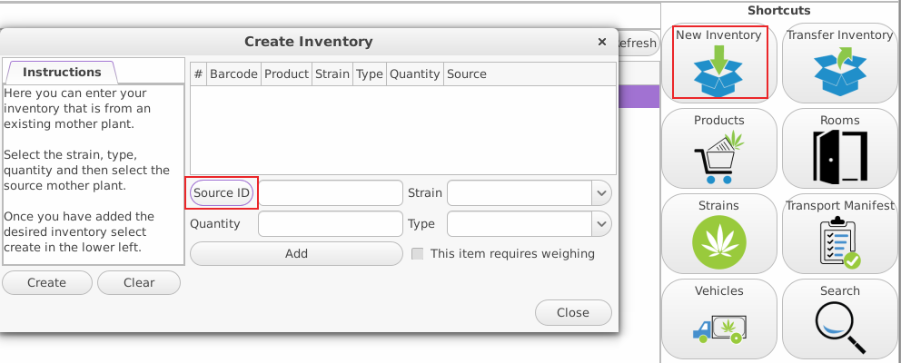 Using Source ID from New Inventory (T)