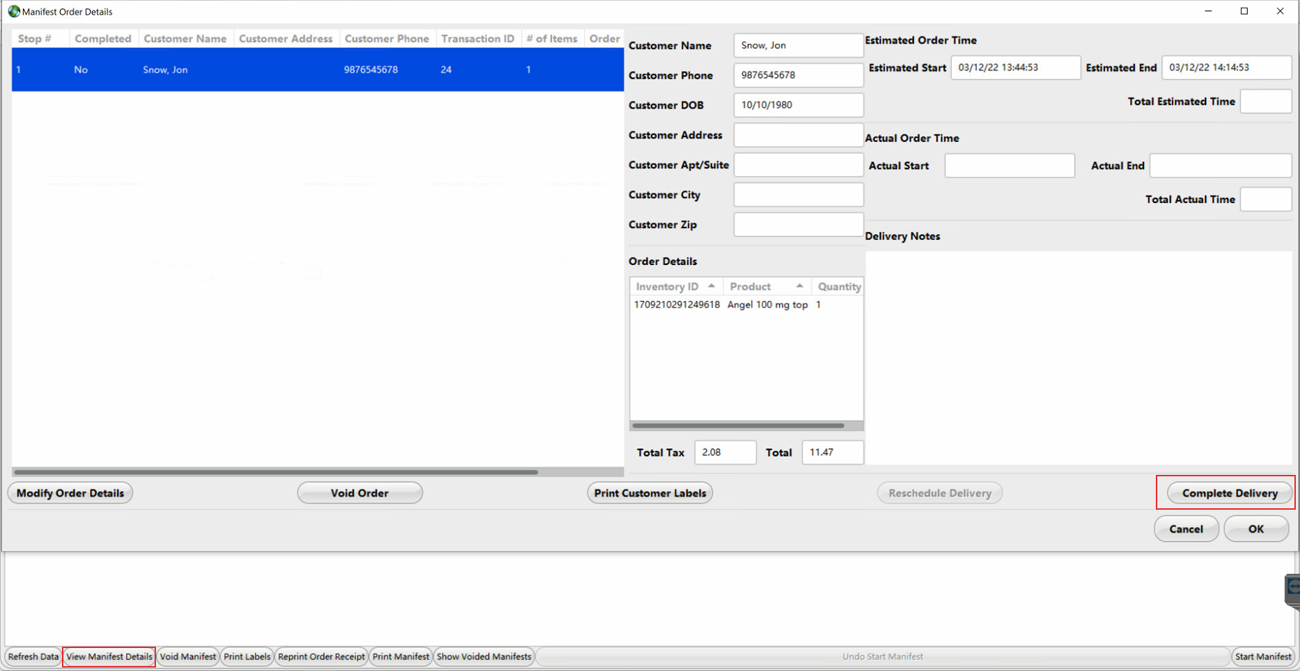 Setting up Sales for Delivery and Pickup (C)