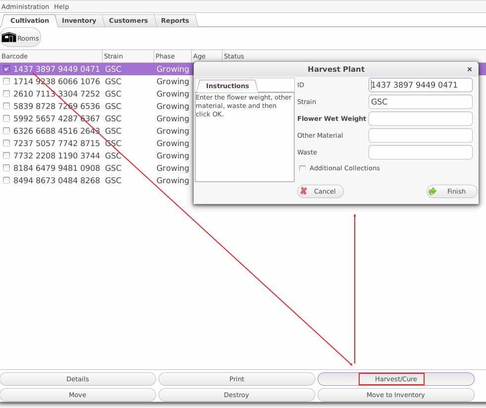 Harvesting and Curing Plants (T)