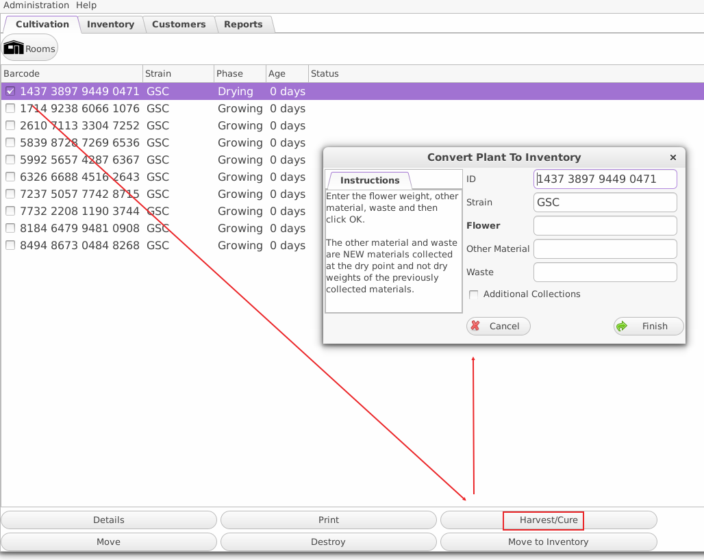Harvesting and Curing Plants (T)