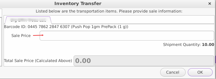 Transferring a Manifest (T)