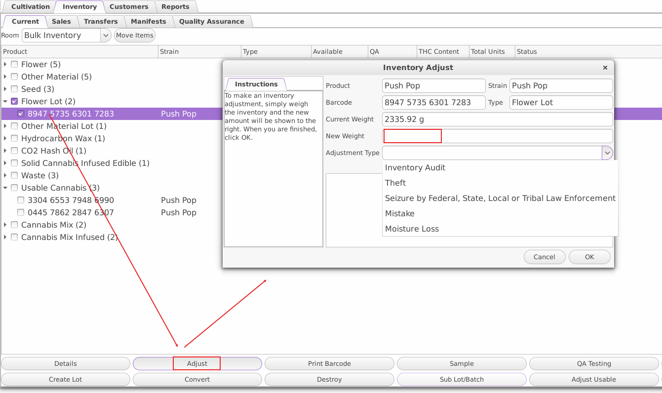 Making Inventory Adjustments (T)