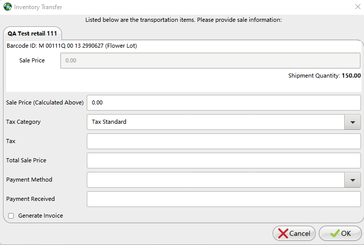 Transferring a Manifest (C)